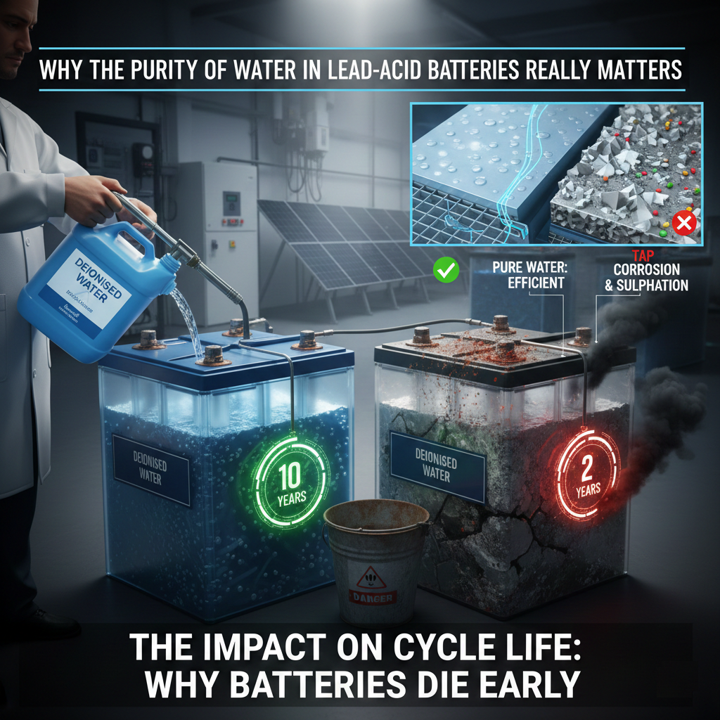 Water Purity for Lead-Acid Batteries - Deionised Water